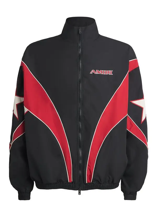 Amiri Technical Logo Windbreaker Jacket - Black