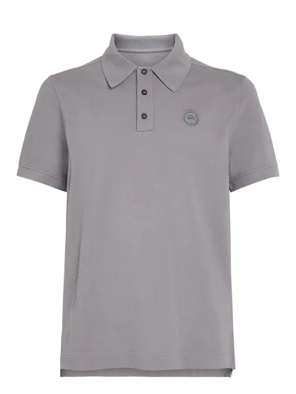 Canada Goose Logo Beckley Polo Shirt - Grey