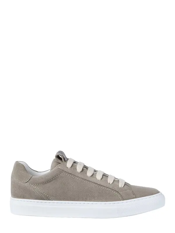 Brunello Cucinelli Suede Low-top Sneakers - Brown