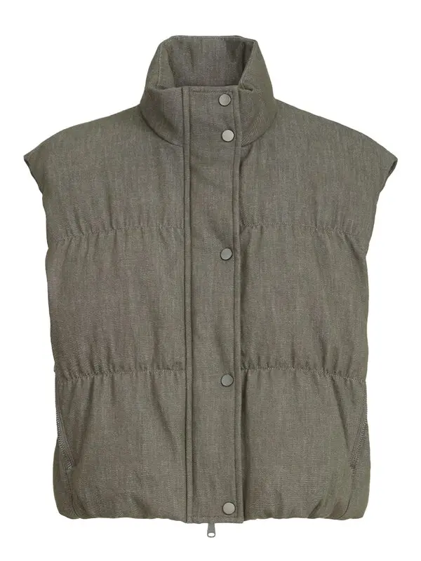 Brunello Cucinelli Padded Gilet - Green