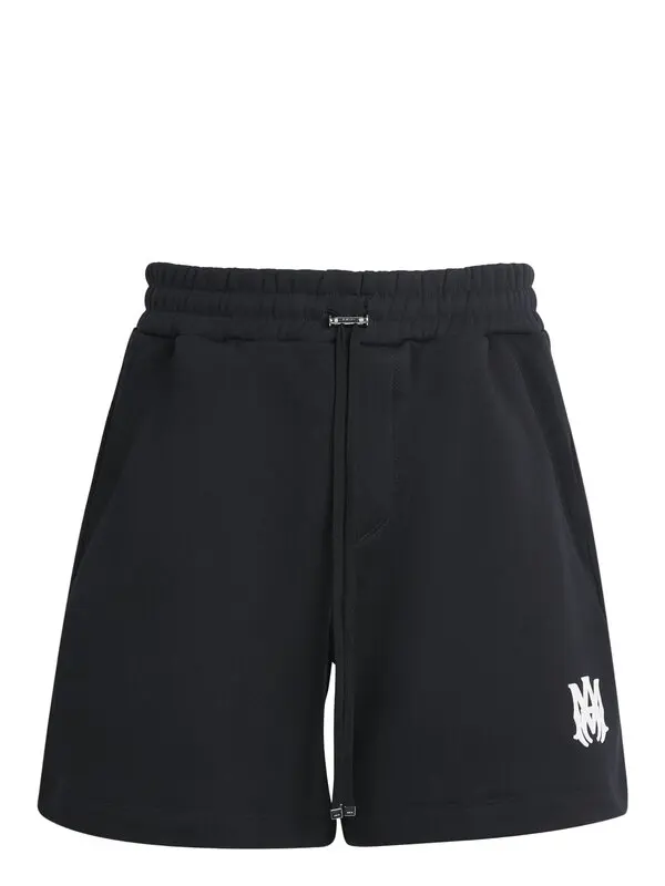 Amiri Cotton Ma Logo Sweat Shorts - Black