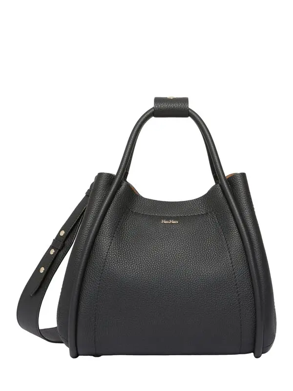 Max Mara Small Leather Top-handle Bag - Black