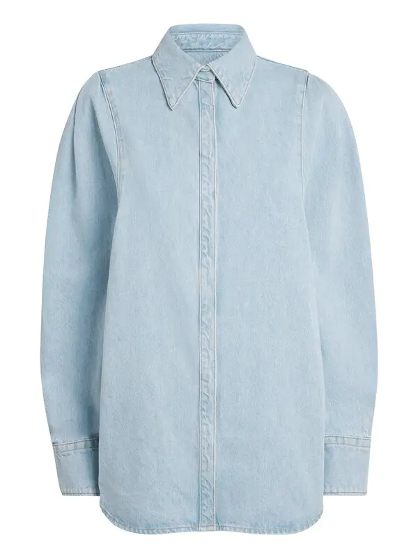 Bite Studios Organic Cotton Denim Shirt - Blue