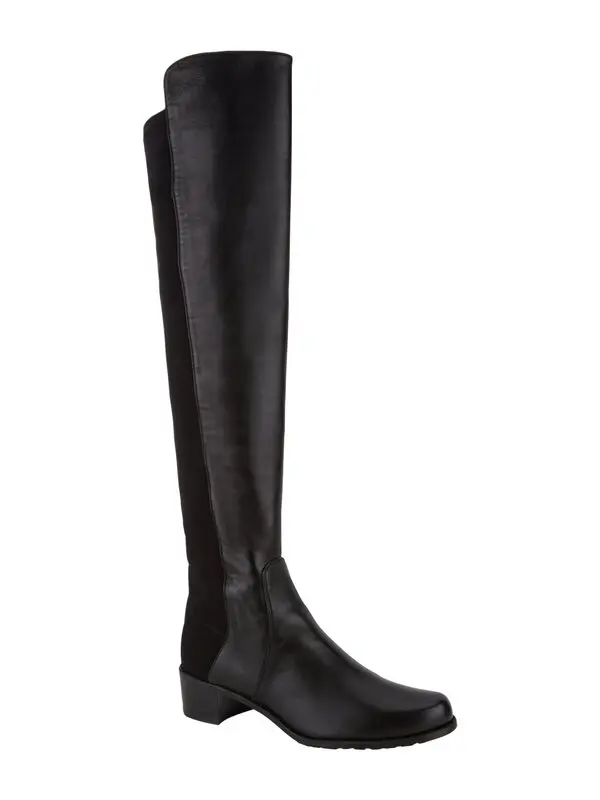 STUART WEITZMAN Leather Over-the-knee Boots - Black