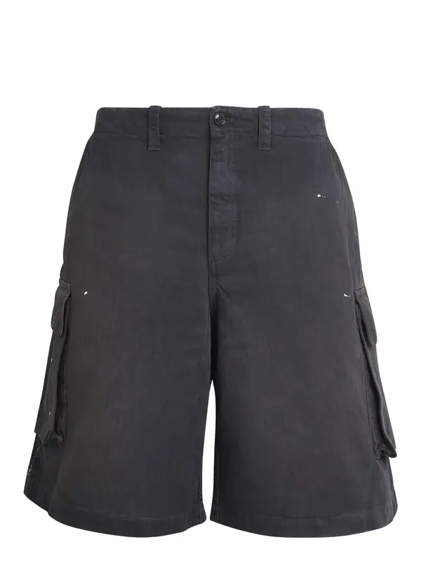 Our Legacy Cotton Mount Cargo Shorts - Black