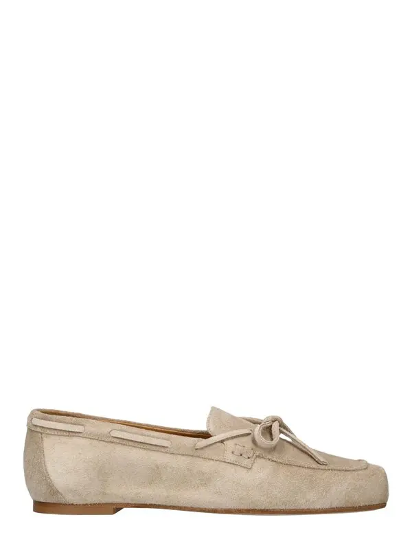 AeydĒ Suede Jaspar Loafers - Beige