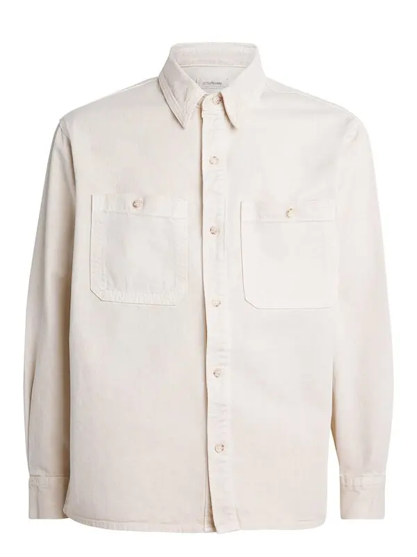 LE17SEPTEMBRE Denim Overshirt - Ivory