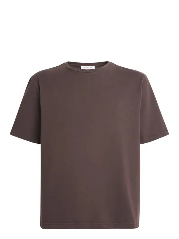 LE17SEPTEMBRE Cotton Boxy Oversized T-shirt - Brown