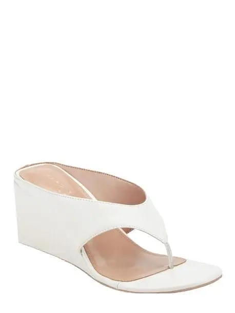 Marc Fisher Udena Wedge Flip Flop - Ivory