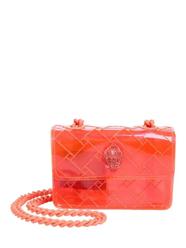 Kurt Geiger Micro Kensington Vinyl Crossbody Bag - Open Pink