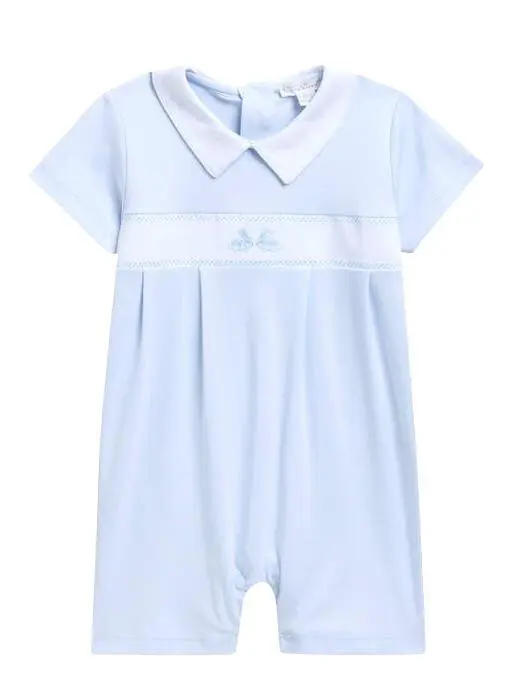 KISSY KISSY Bunny Pima Cotton Romper - Light Blue