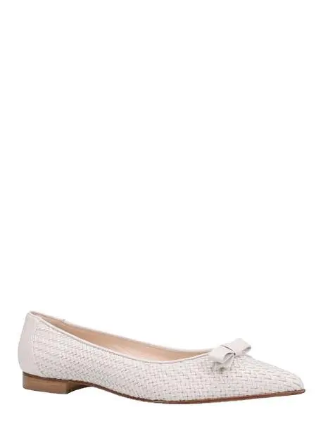 Ron White Jada Pointed Toe Flat - Ivory
