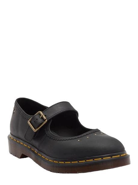 Dr. Martens Flower Mary Jane Flat - Black