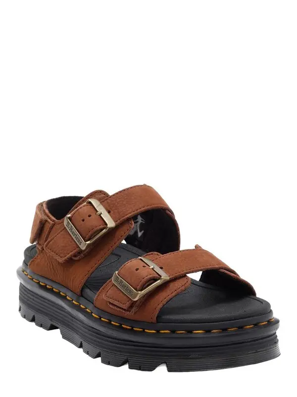 Dr. Martens Suede Sandals - Sepia Brown