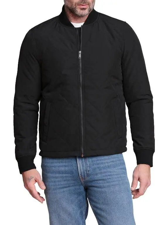 Bagatelle Quilted Bomber Jacket - Black