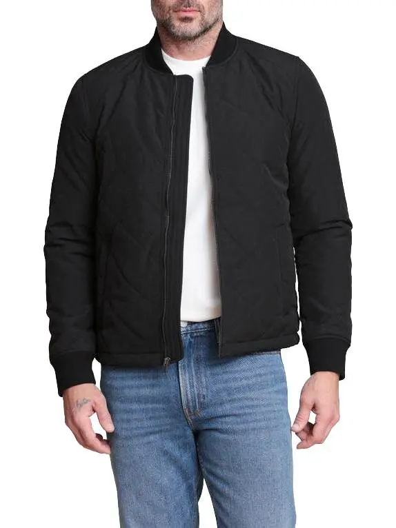 Bagatelle Quilted Bomber Jacket - Black
