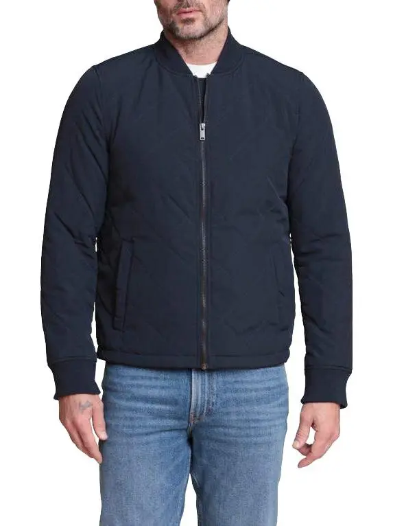Bagatelle Quilted Bomber Jacket - Navy