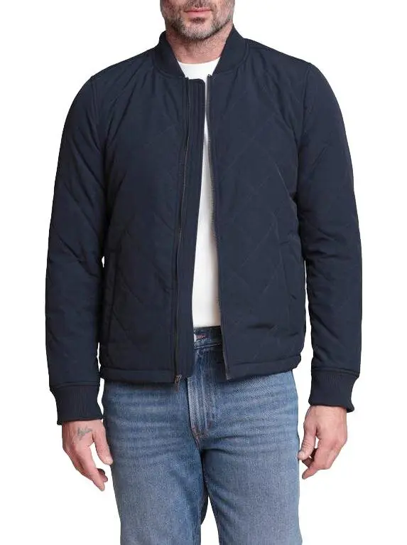 Bagatelle Quilted Bomber Jacket - Navy