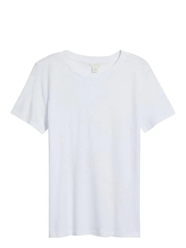 Caslon Cotton Blend Crewneck T-shirt - White