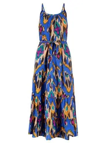 MER ST. BARTH Sabine Maxi Dress - Blue