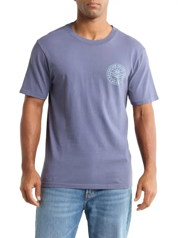 ROARK Division Cotton Graphic T-shirt - Neptune
