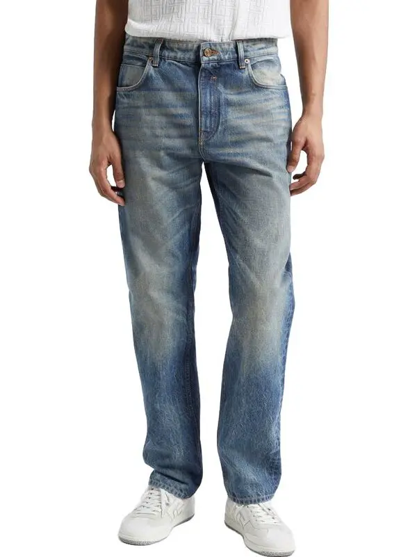 Balmain Slim Straight-leg Jeans - 6aw Blue