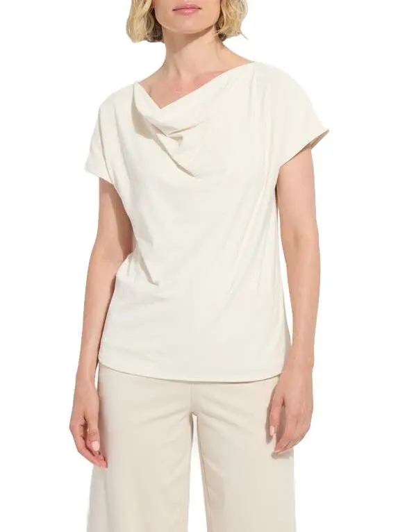 Lyssé Ensley Cowl Neck Top - Macadamia