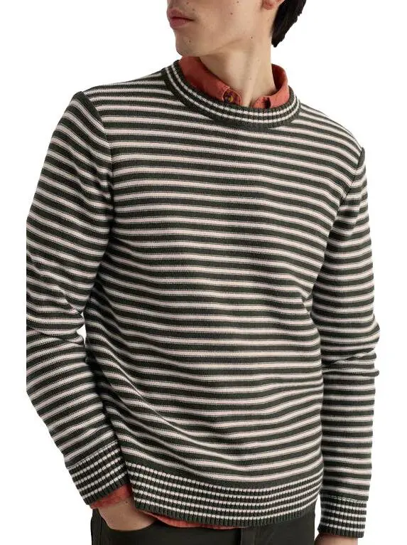 SEASALT CORNWALL Trenale Stripe Organic Cotton Sweater - Mesklenn Woodland