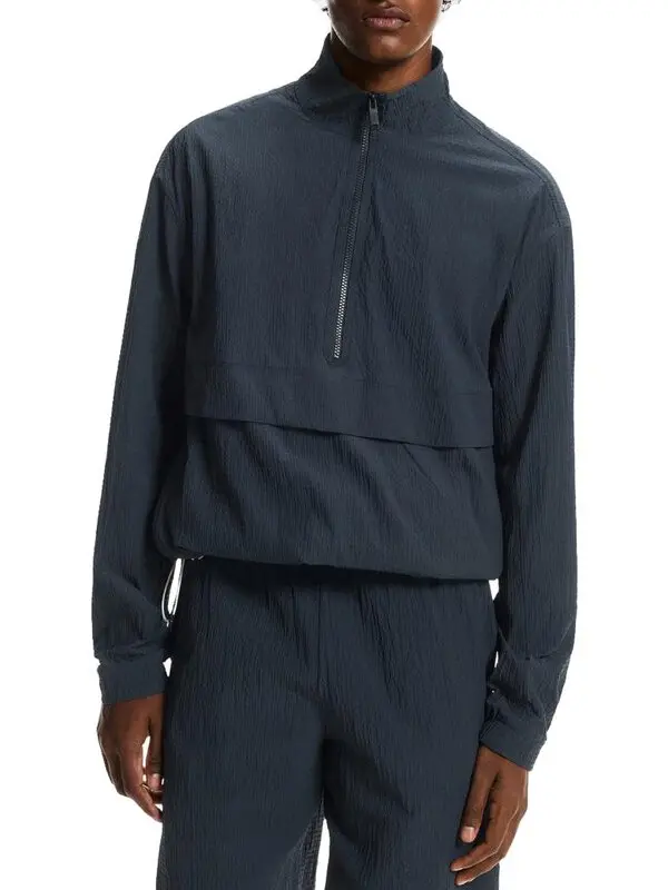 On Courtside Half Zip Pullover - Midnight