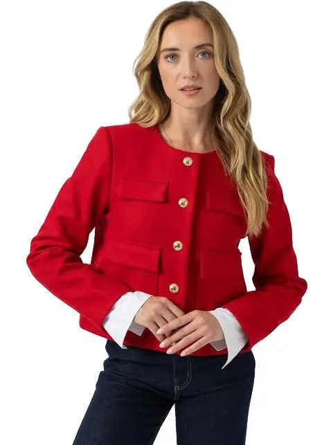 SAINT + SOFIA Colette Jacket - Red
