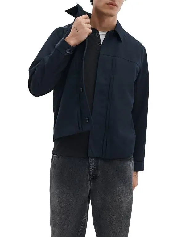 Rag & Bone Dwight Wool Gabardine Jacket - Navy