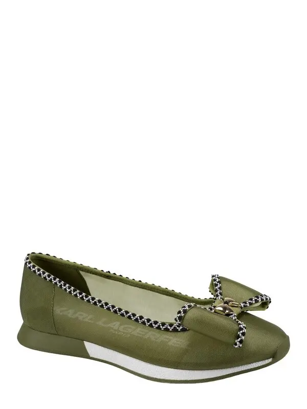 Karl Lagerfeld Paris Macklin Ballet Flat - Olive
