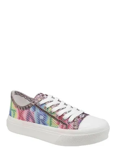 Karl Lagerfeld Paris Giddeon Platform Sneakers - White Multi