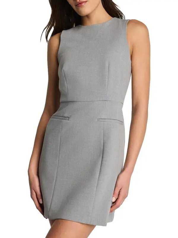 Spanx Sleeveless Sheath Minidress - Heather Grey