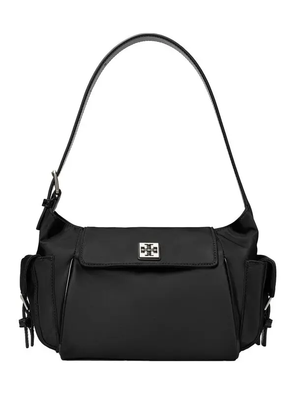 Tory Burch Virginia Pocket Nylon Shoulder Bag - Black