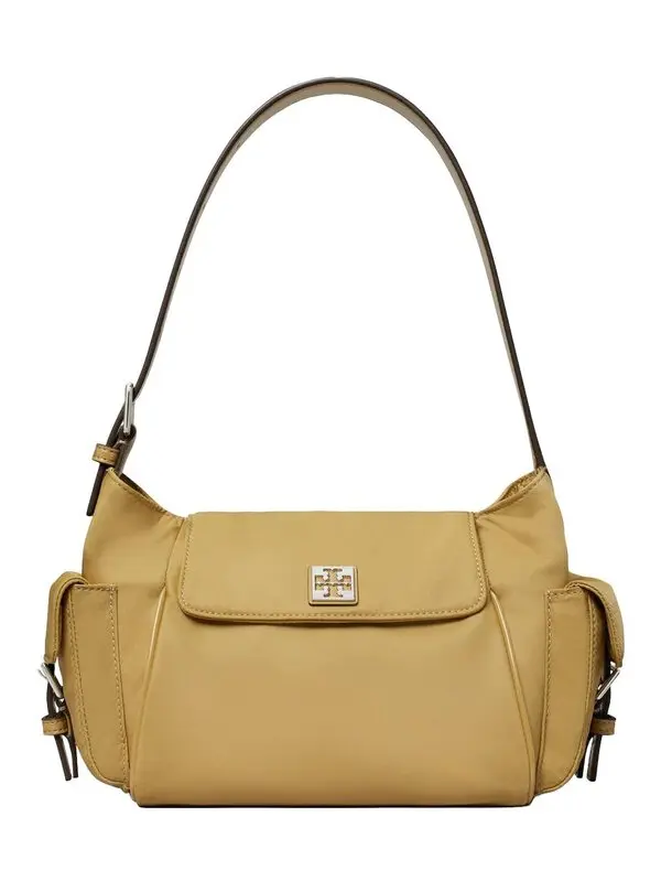 Tory Burch Virginia Pocket Nylon Shoulder Bag - Wheat