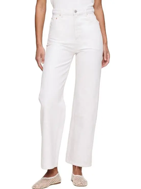 DL1961 Karmine Refined Sculptsystem High Waist Wide Leg Jeans - White