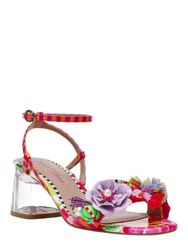 Betsey Johnson Merrily Ankle Strap Sandal - Bright Multi