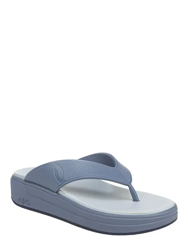 RYKA Viv Platform Thong Sandal - Flintstone Blue