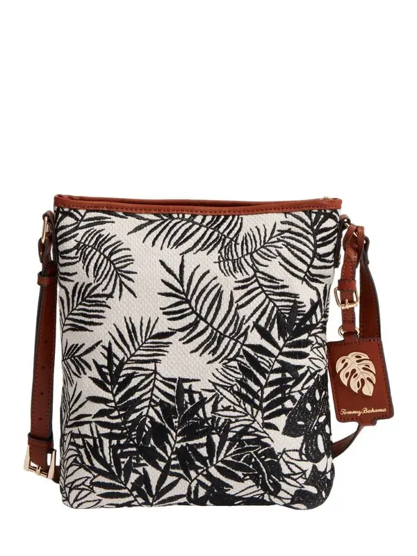 Tommy Bahama Palm Beach Crossbody Bag - Black/cream