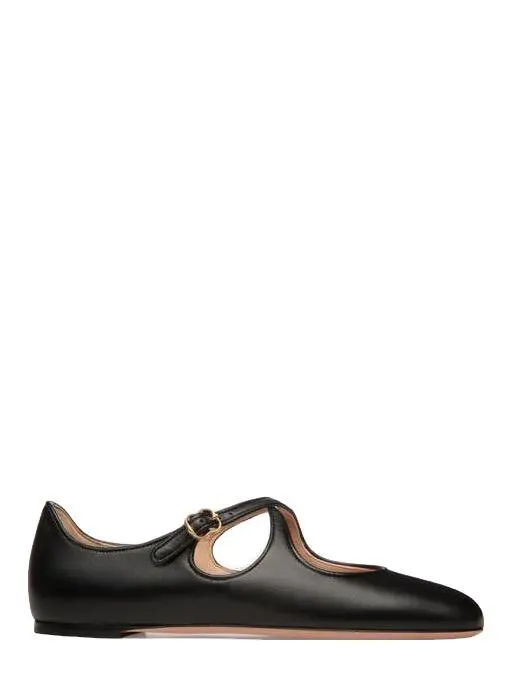 Bally Rina Nappa Leather Ballerinas - Black