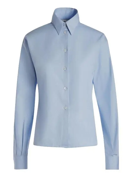 Bally Long Sleeve Cotton Shirt - Blue