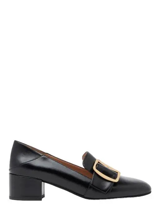 Bally Leather Pumps With Boucle Buckle - Black