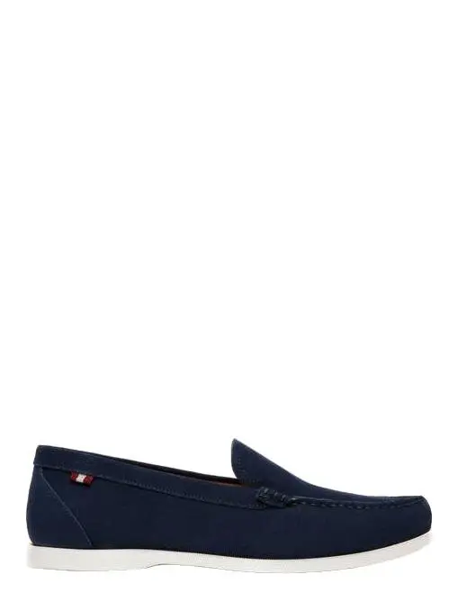 Bally Suede Nelson Loafer - Blue