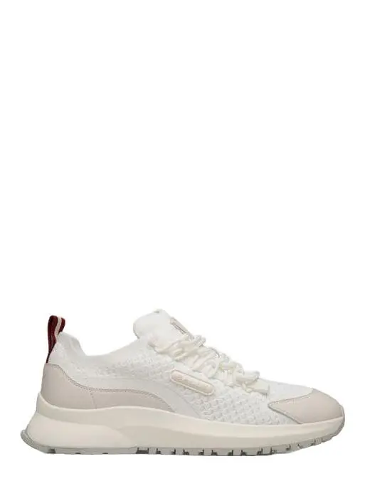 Bally Outline Nylon Sneakers - White