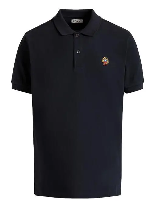 Bally Polo Shirt In Cotton - Blue