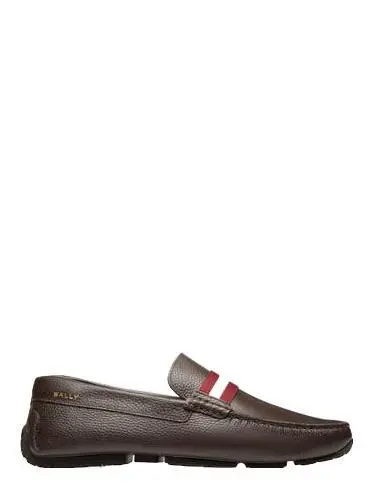 Bally Pilot Driver In Grained Bovine Leather - Brown