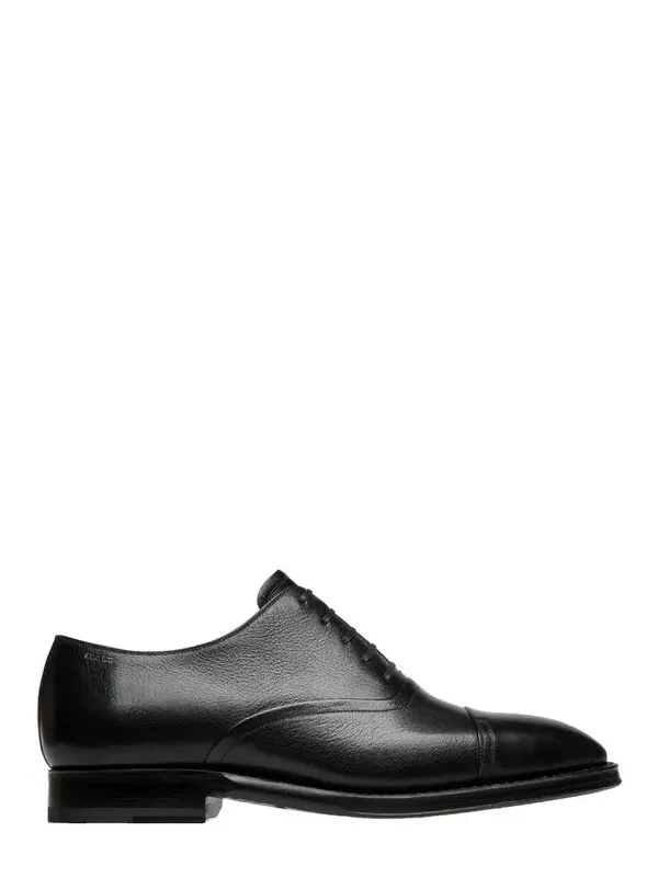 Bally Scribe Oxford In Grained Leather - Black