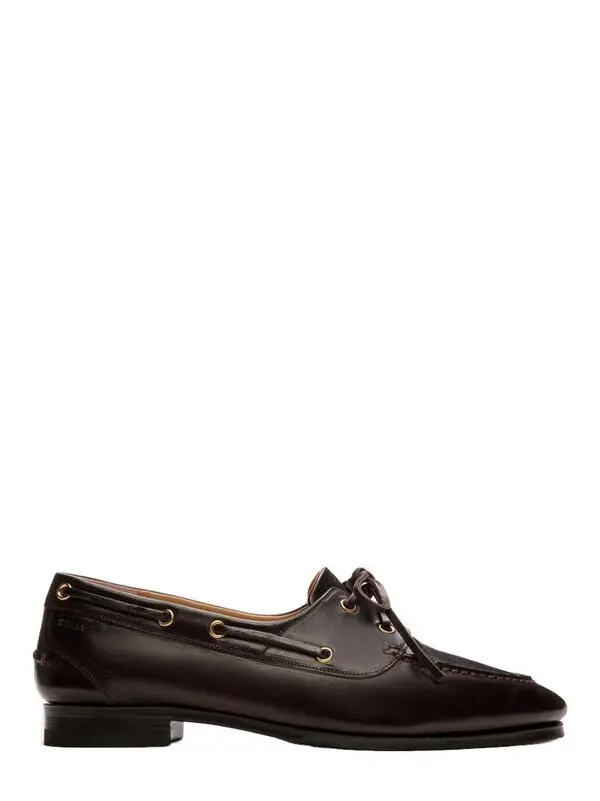 Bally Plume Leather Moccasin - Brown