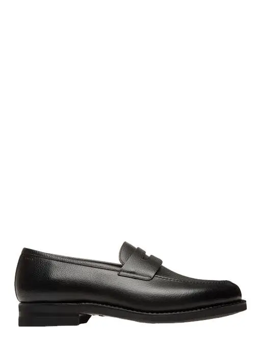 Bally Schoenen Embossed Leather Penny Loafer - Black